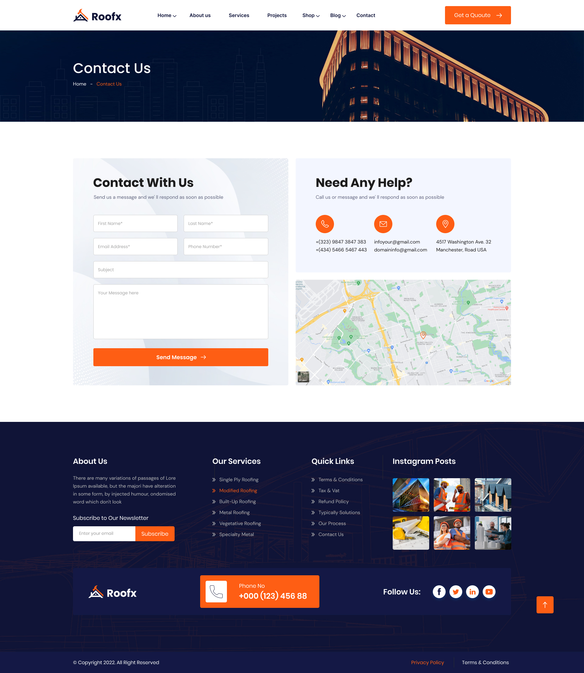 Roofx - Roofing Services Figma Template by ThemeDox | ThemeForest